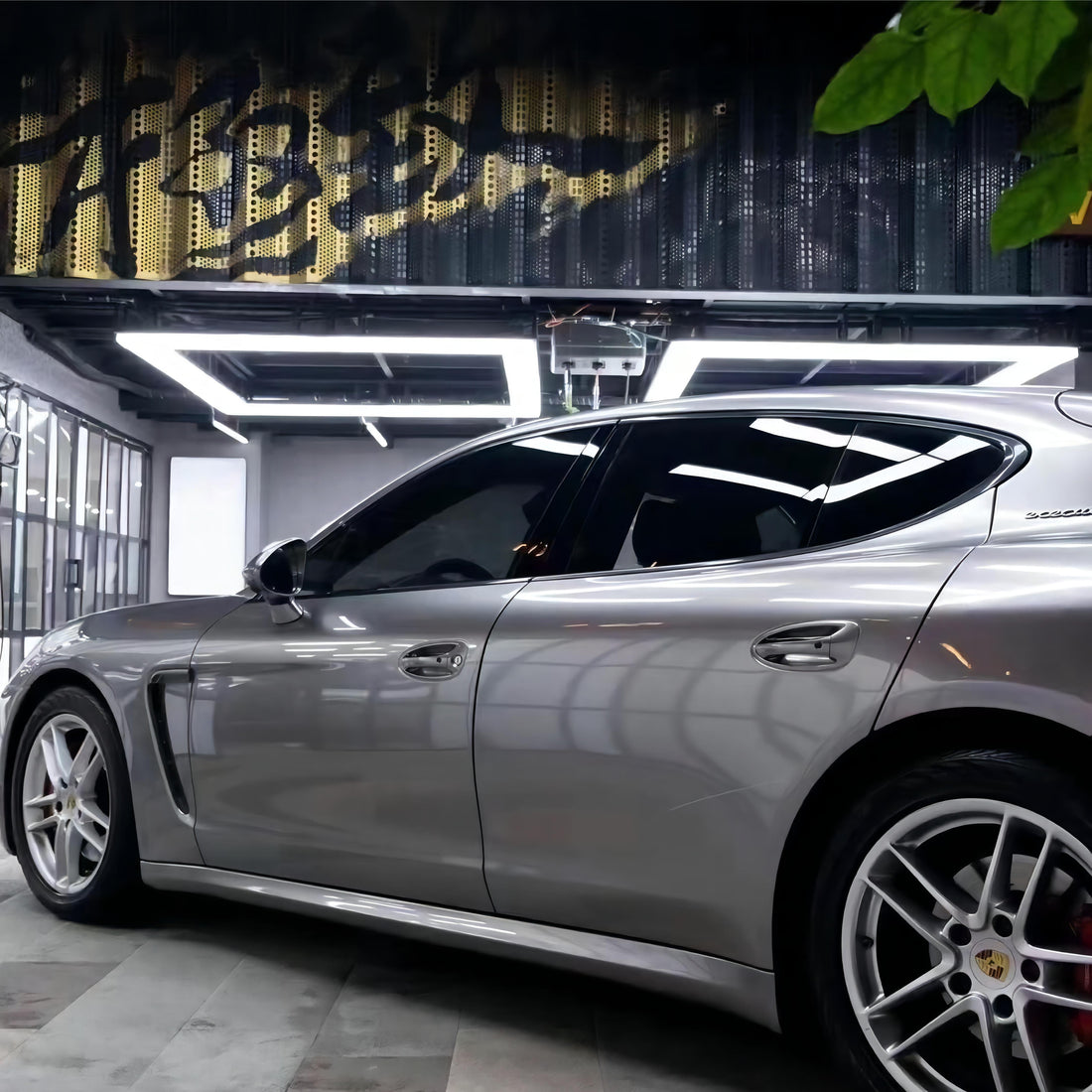 Gloss Metallic Tungsten Gray Vinyl Wrap Vehicle Film