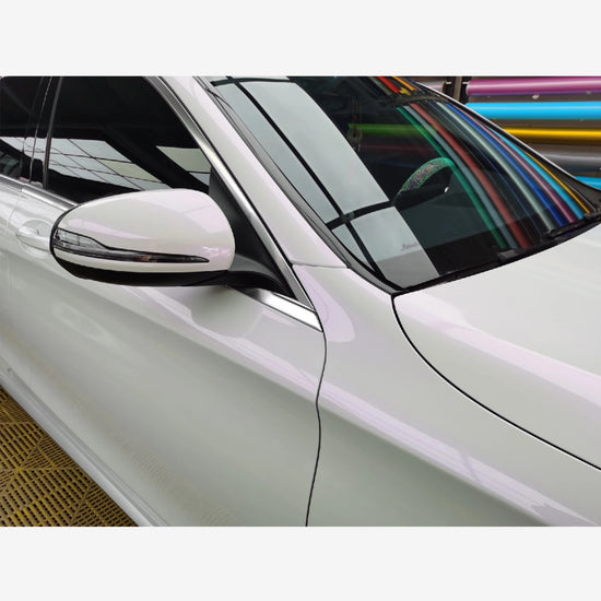 Buy Best Matte Pearl White To Purple Vinyl Wrap On Nascarwraps Car Wrap ...