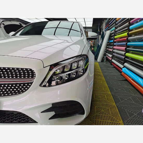 Buy Best Matte Pearl White To Purple Vinyl Wrap On Nascarwraps Car Wrap ...