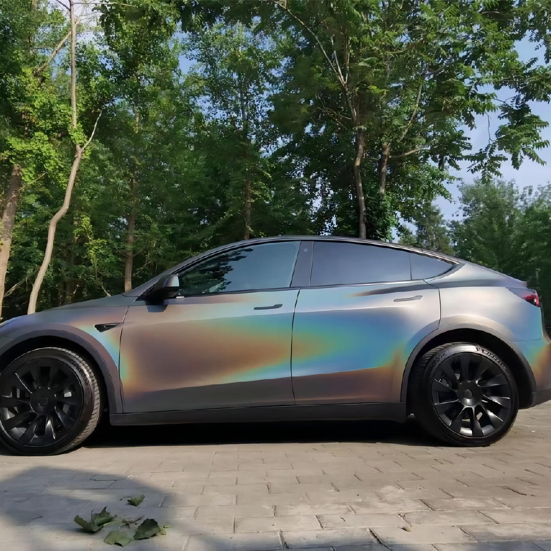 Nascarwraps Chameleon Iridescent Matte Metallic Gray Vinyl Wrap Rainbow ...