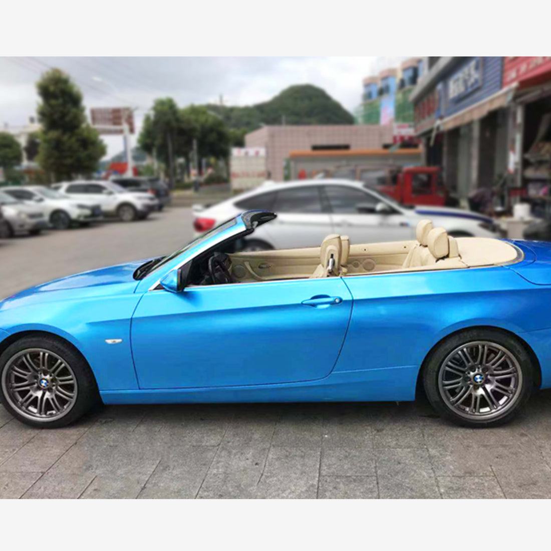 Nascarwraps Car Wrap - High Gloss Metallic Ocean Blue Vinyl Wrap For Sale